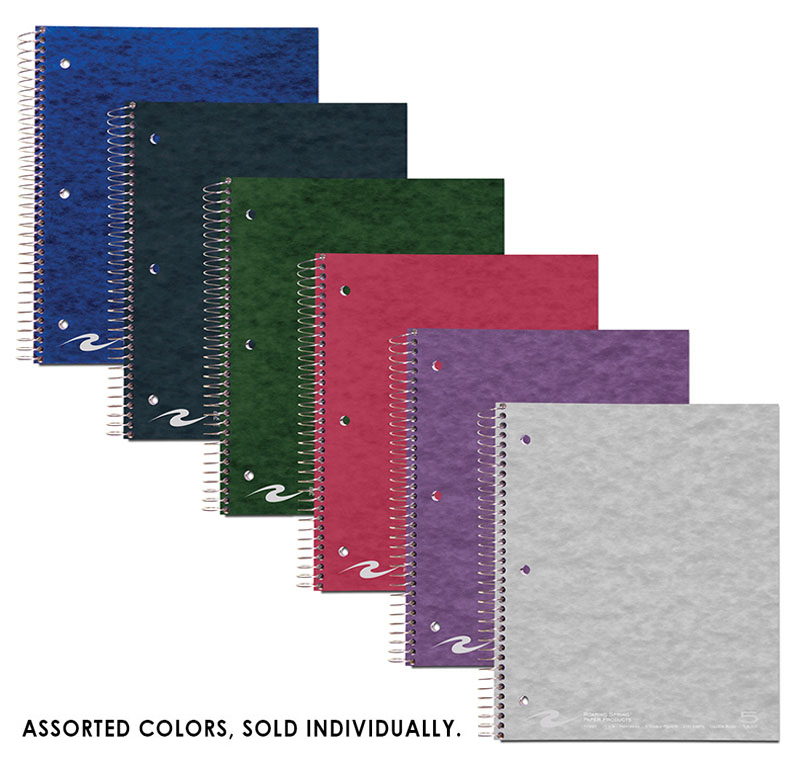 5 Subject College Ruled Notebook (Pressboard Cover)