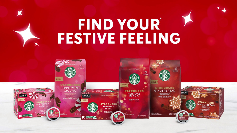 Starbucks Peppermint Mocha Flavored Ground Coffee, 100% Arabica ...