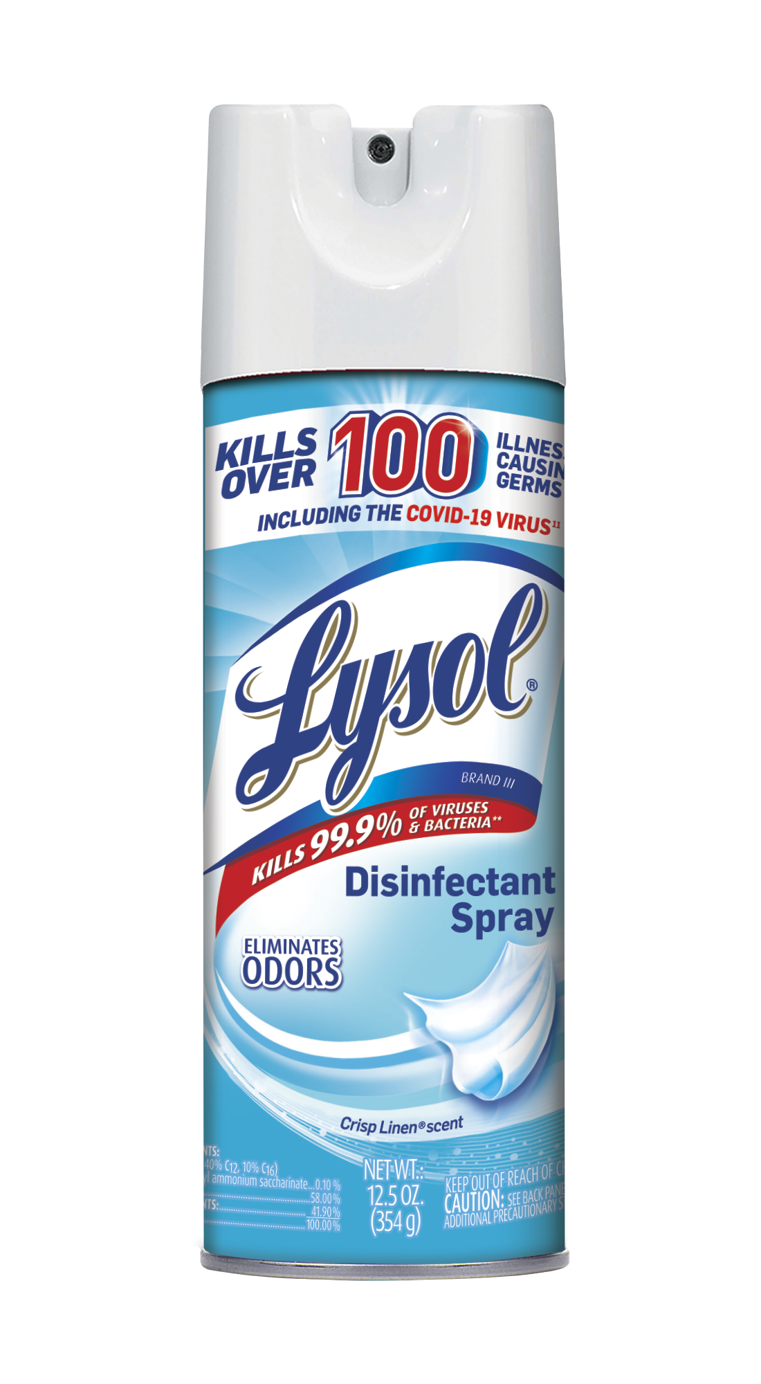Lysol® Aerosol Desinfectante para Superficies Crisp Linen 12.5 oz / 354 g | Lysol CR