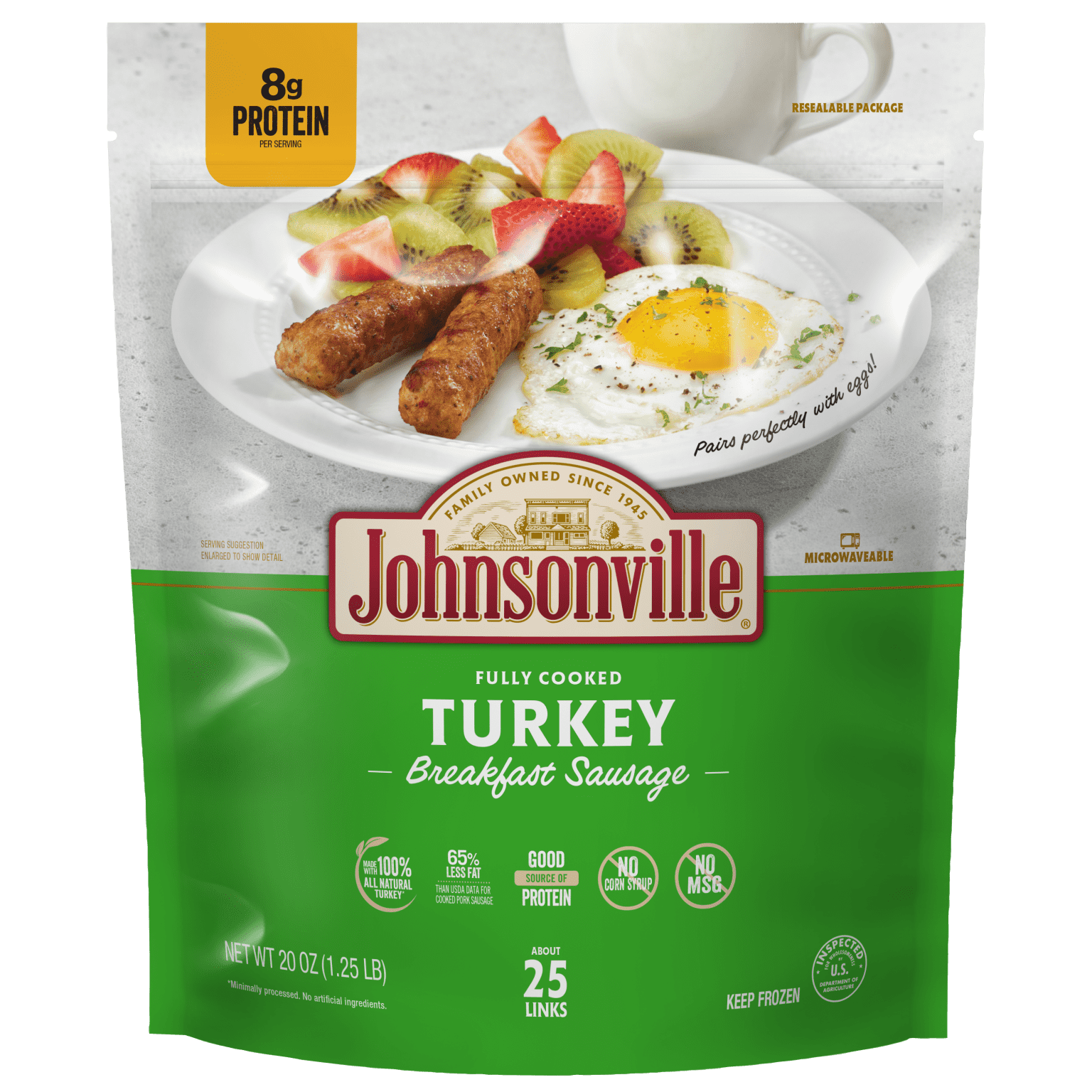 Fully Cooked Turkey Breakfast Links | Johnsonville