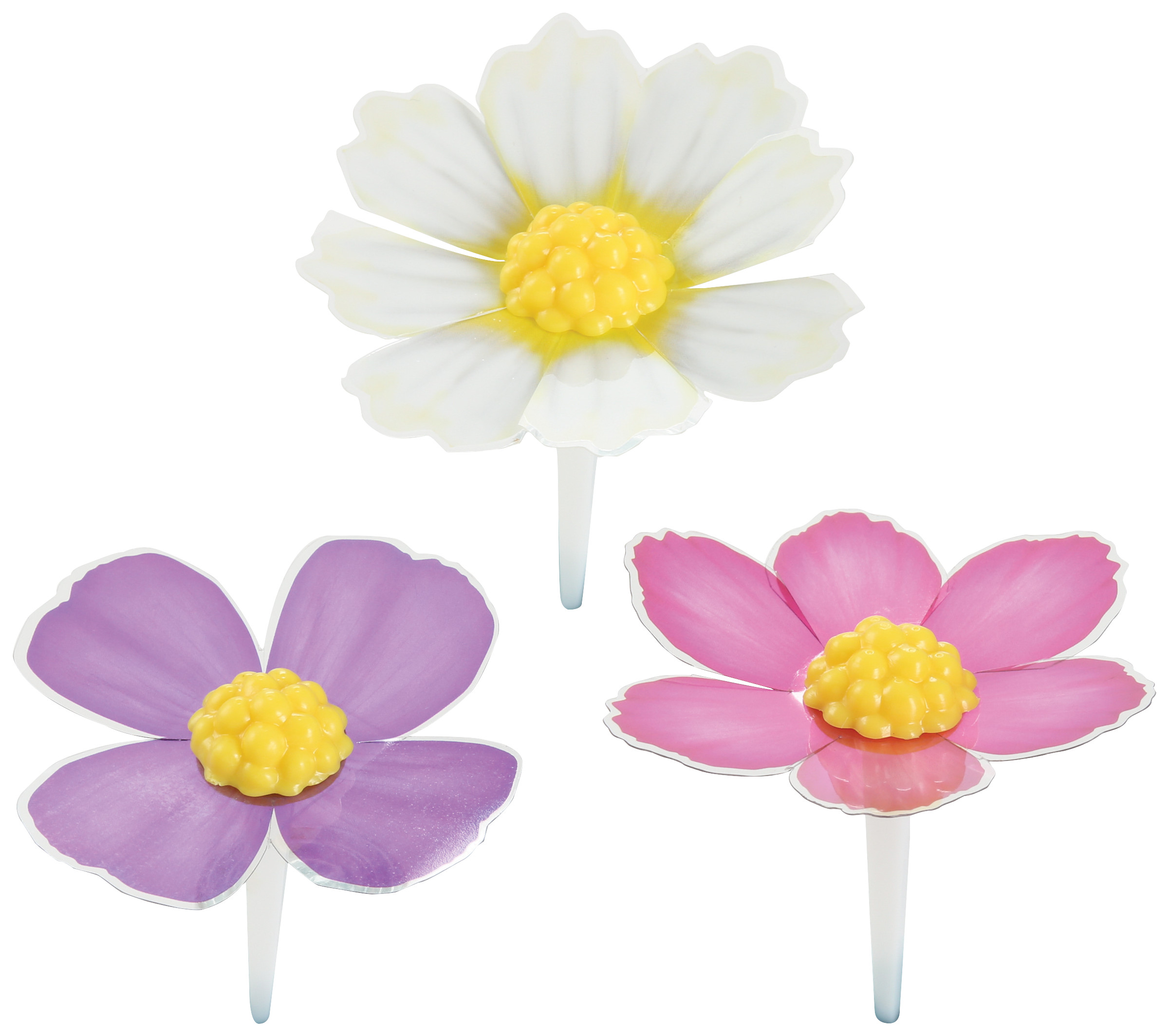 Vertical Flower Acetate Decopics | DecoPac