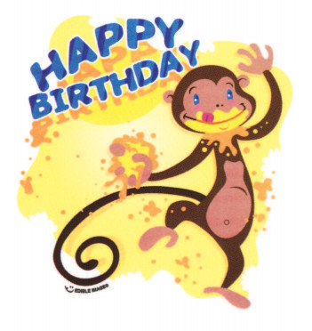 Monkey Birthday Edible Image Decoration | DecoPac