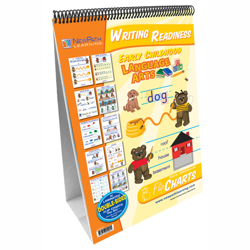 NewPath Learning Early Childhood ELA Readiness Flip Chart, Writing ...