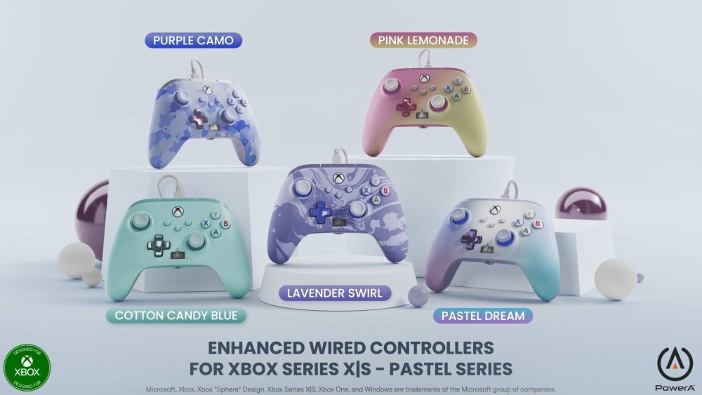 PowerA Enhanced Wired Controller for Xbox Series X|S - Lavender Swirl ...