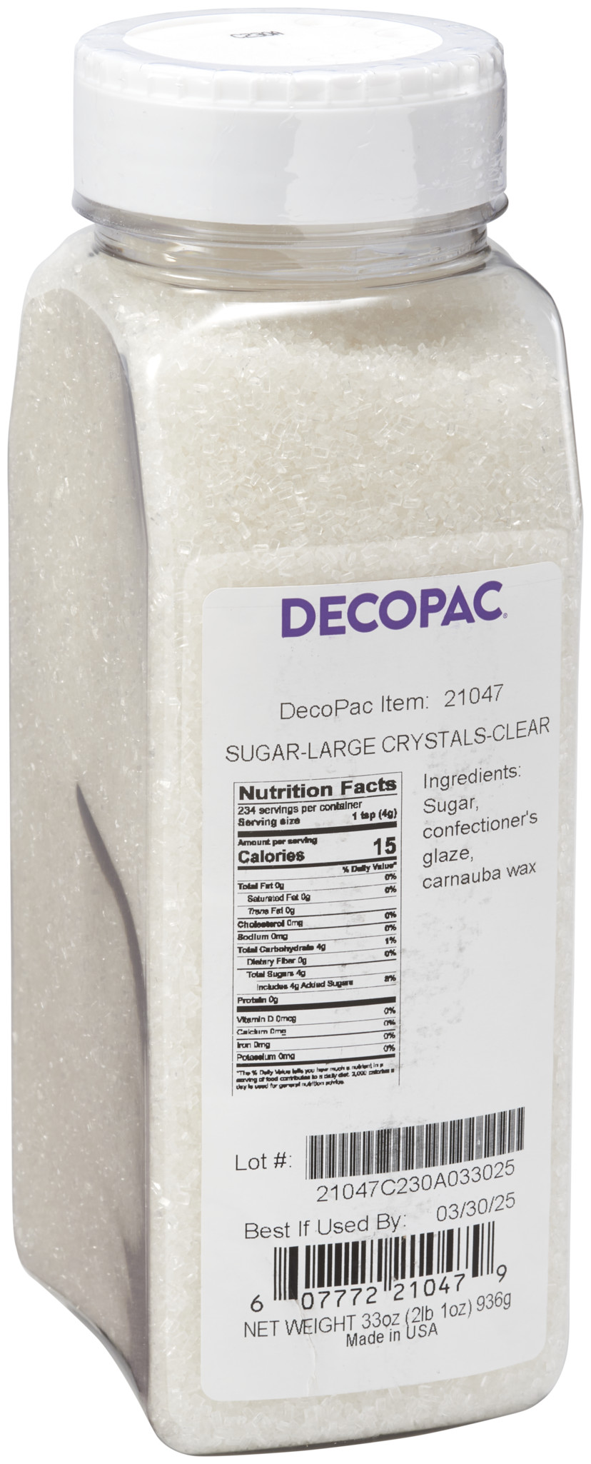 Clear Con Aa Sanding Sugar | DecoPac