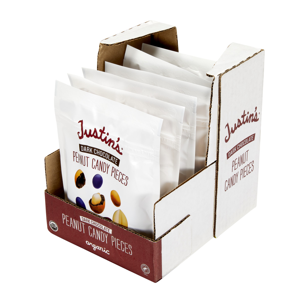 JUSTIN'S® Dark Chocolate Peanut Candy Pieces 6/4.5oz packs • Hormel ...