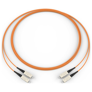 Corning 393902K5130002M Fiber Optic Jumper, 2 F, SC To SC, Zipcord ...