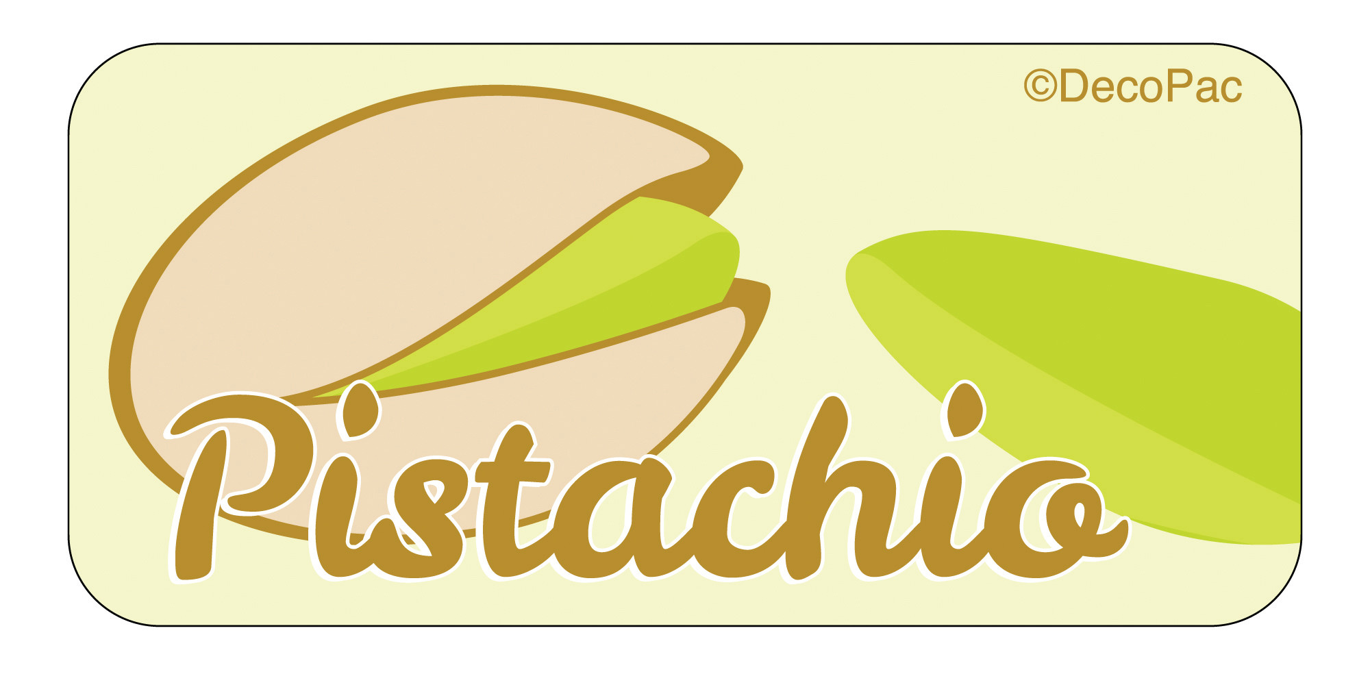 Pistachio Label | DecoPac