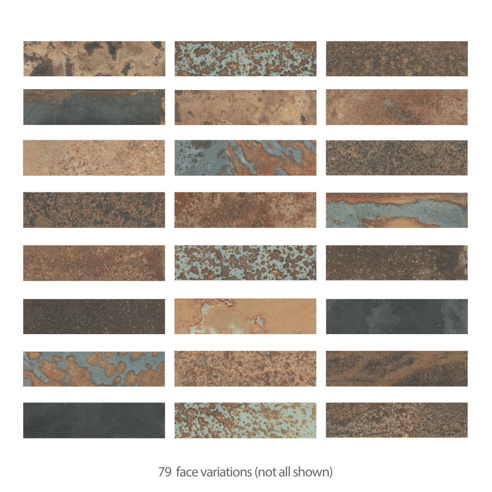 Maheno Brick Mix 2-3/8 in. x 9-3/4 in. Porcelain Floor and Wall Tile | Merola Tile