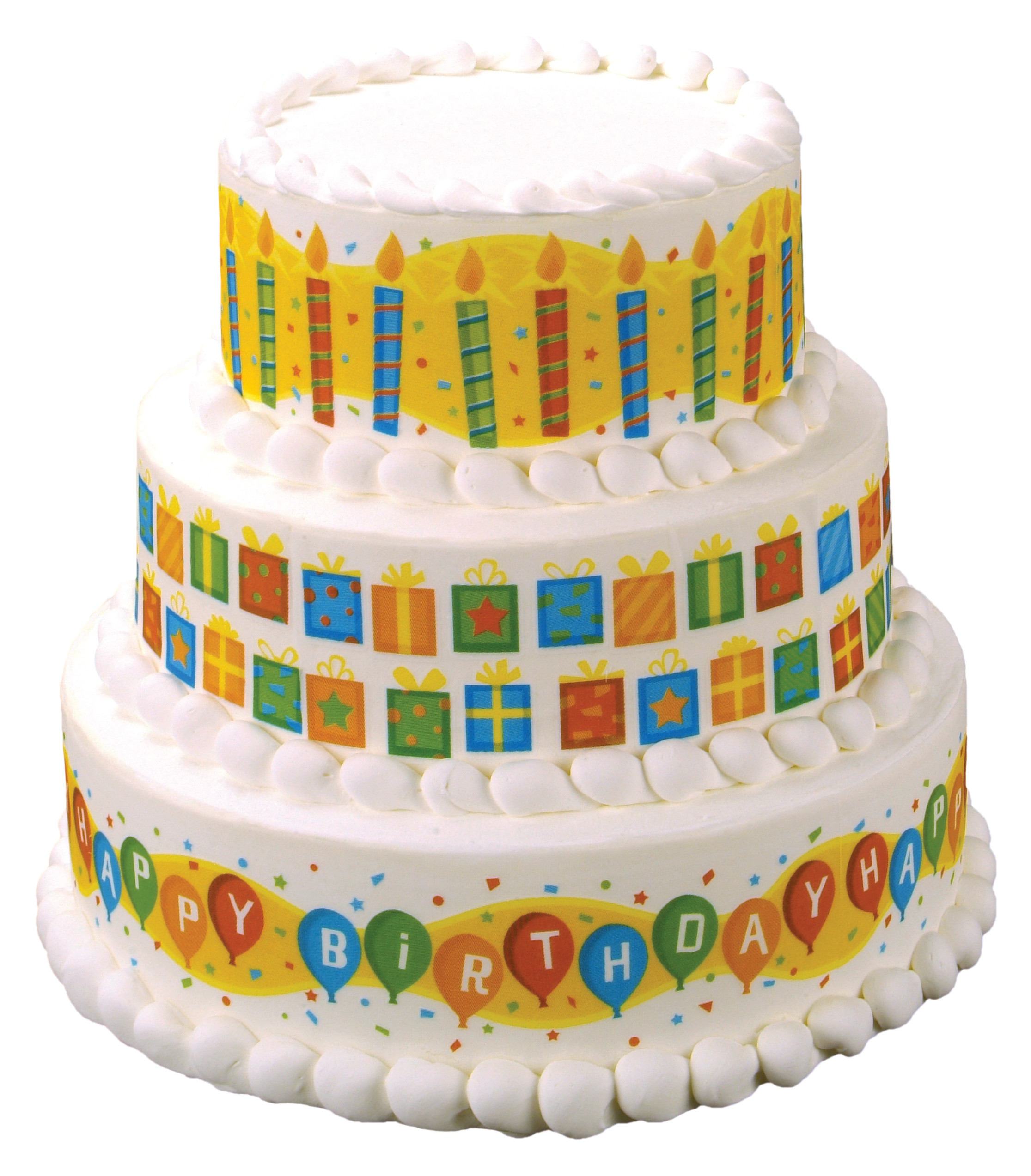 Birthday Variety Edible Image Designer Prints Strips | DecoPac