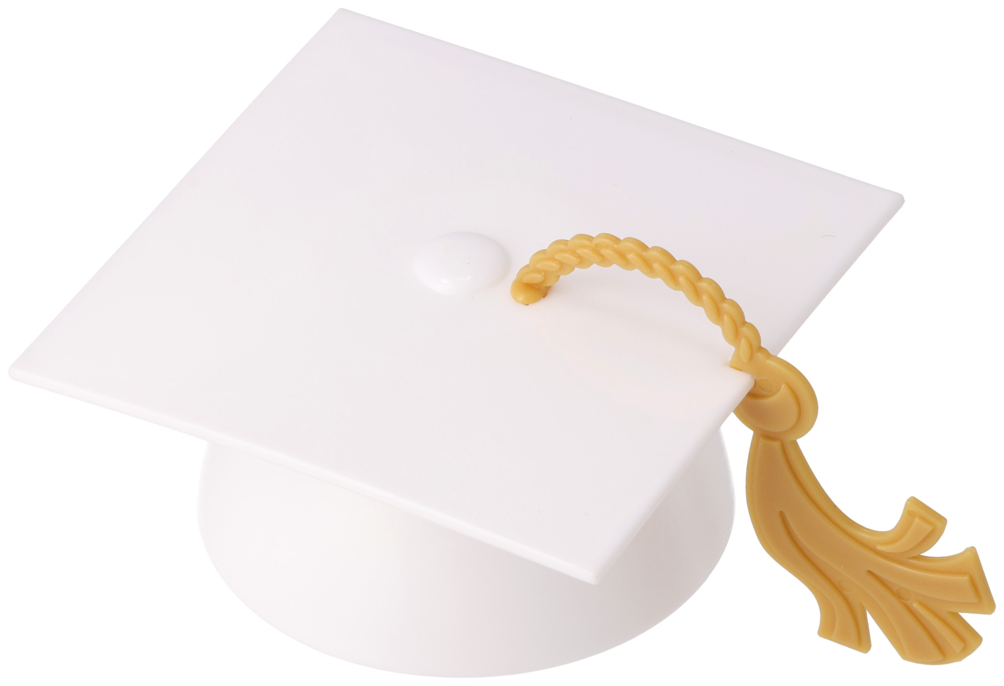 White Grad Cap With Tassel | DecoPac