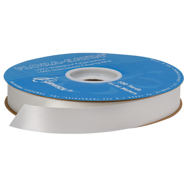 White Satin 1.44" x 100 yards | Ribbon | DecoPac