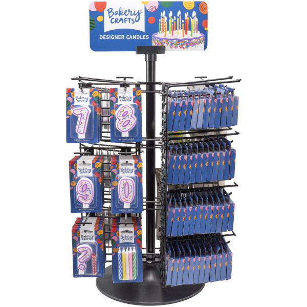 Purple Numerals Spirals More Candles Only Set | DecoPac