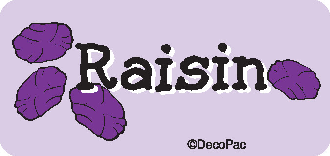 Raisin Merchandising Label | DecoPac