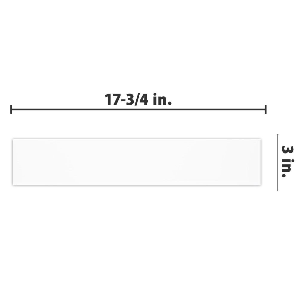 Battiscopa Glossy White 3-1/8 in. x 17-3/4 in. Ceramic Wall Trim ...