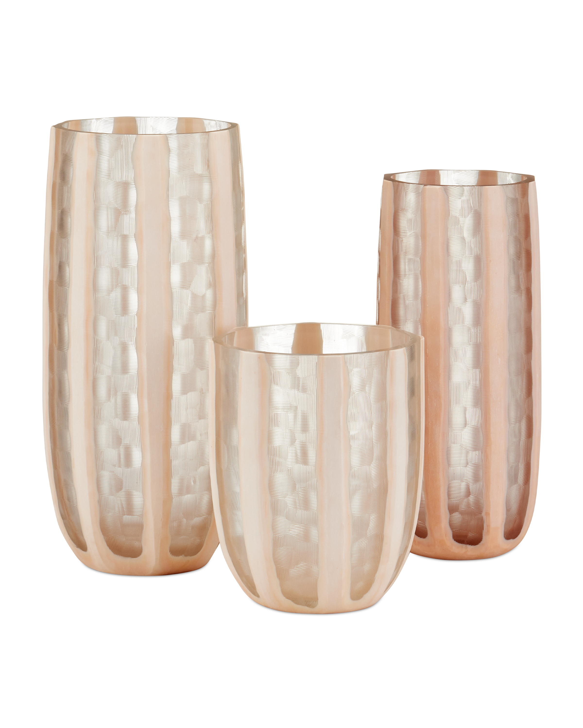 Merletto Glass Vase Set of 3