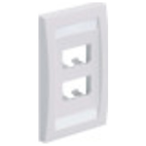 Panduit CFPE4WHY Mini-Com® Executive Series Faceplate, 1-Gang, 4-Port ...