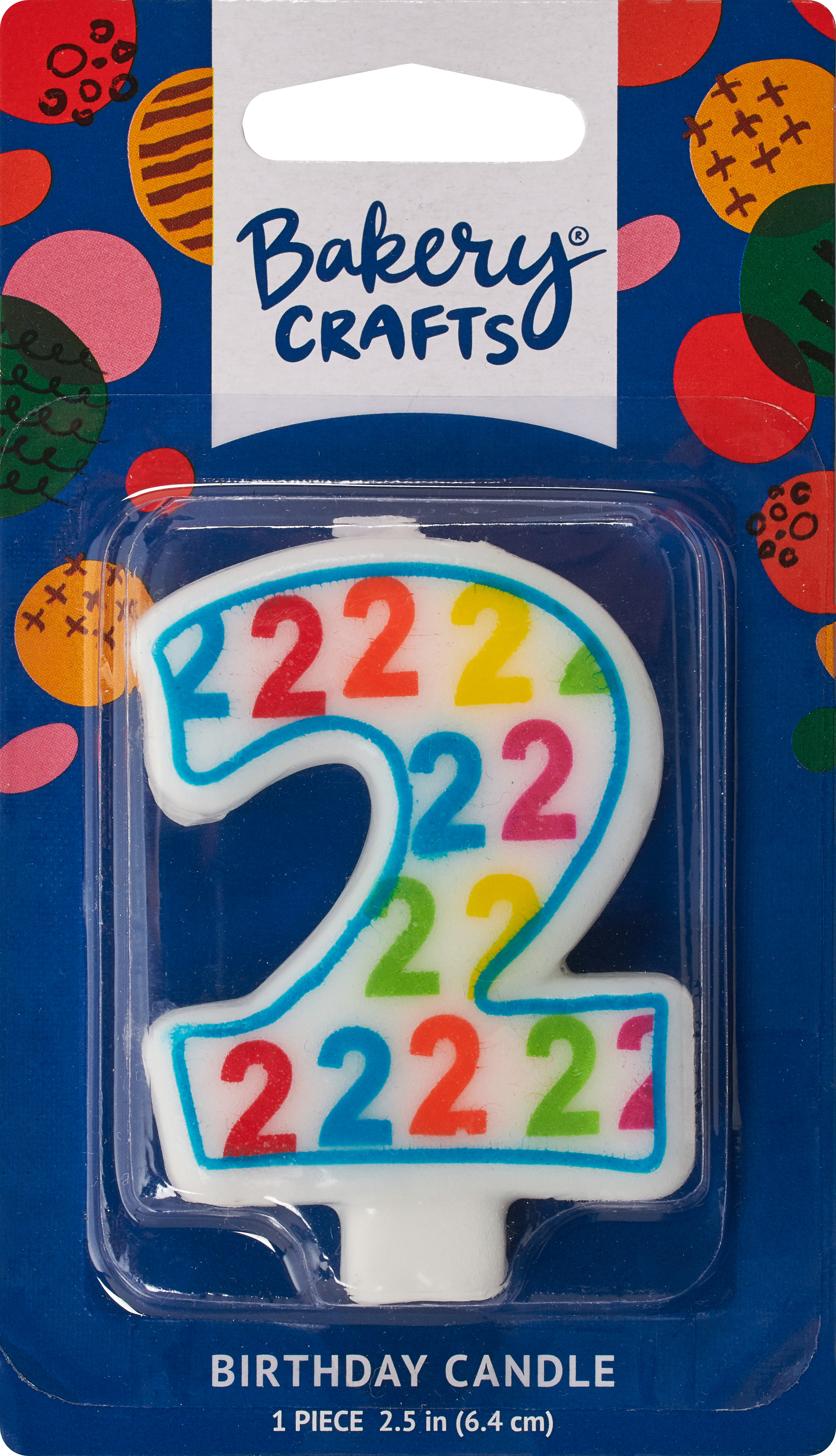 Number 2 Pattern Numeral Candle | DecoPac