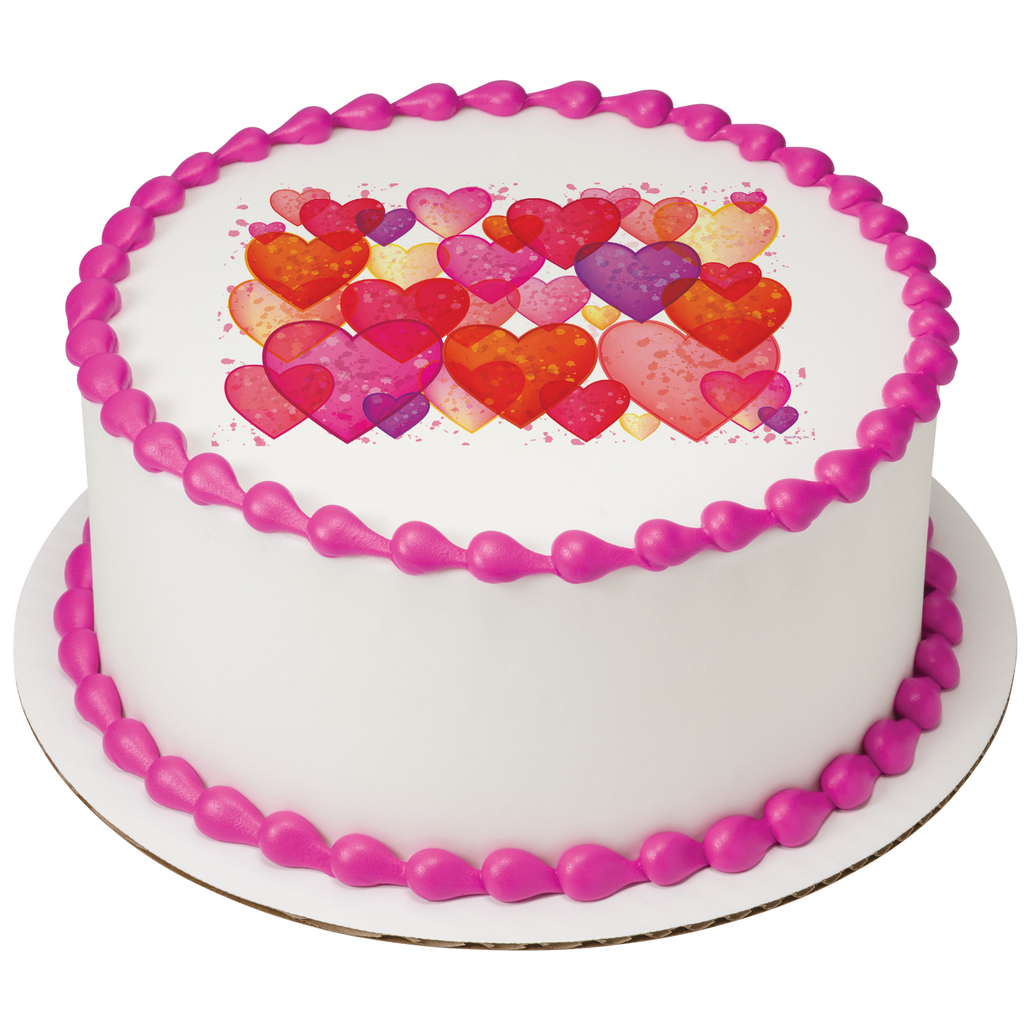 Hearts Photocake Image | DecoPac