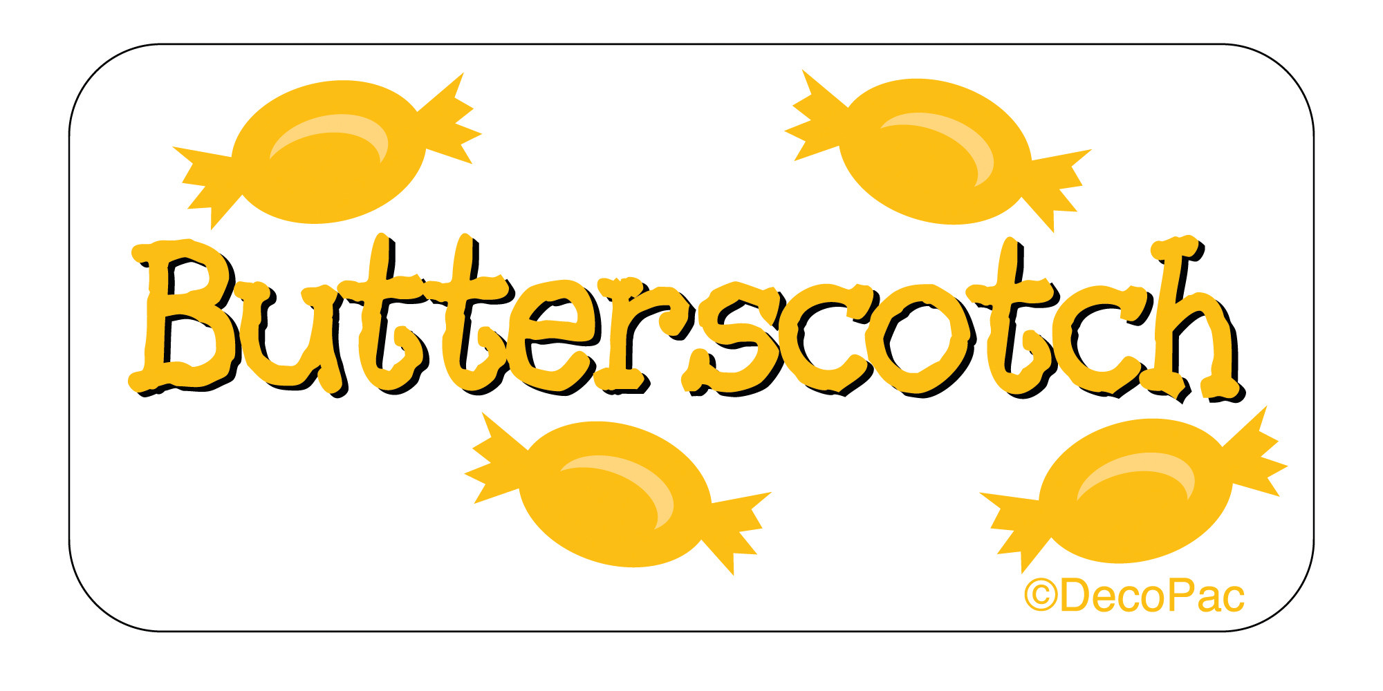 Butterscotch Label | DecoPac