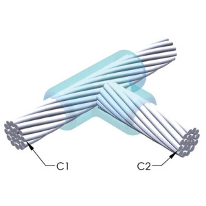 Erico (nVent) HDTAC2Q2Q CADWELD®, Horizontal Tee Cable Mold, 4/0 ...