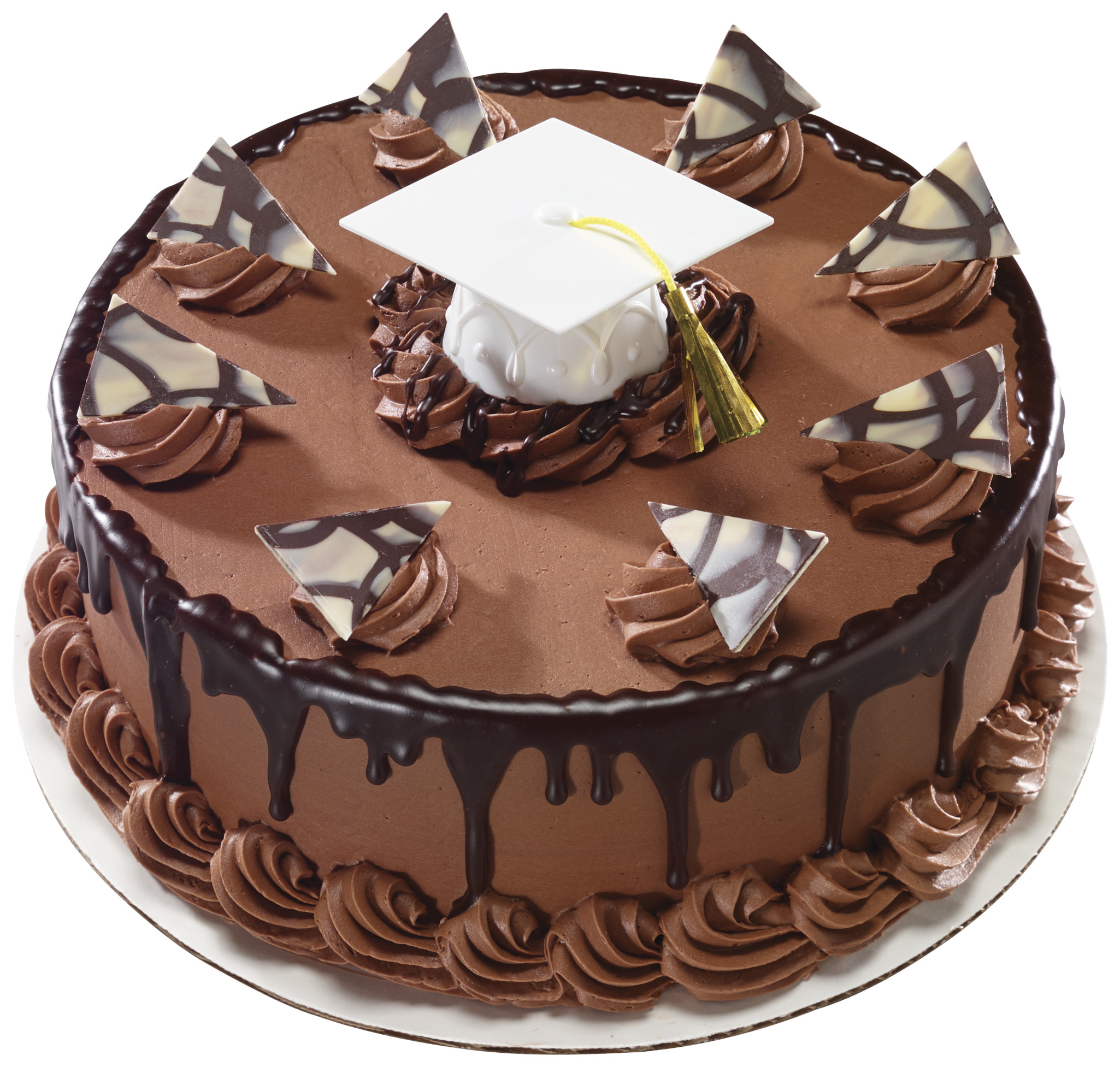 White Grad Cap With Tassels Layon | DecoPac