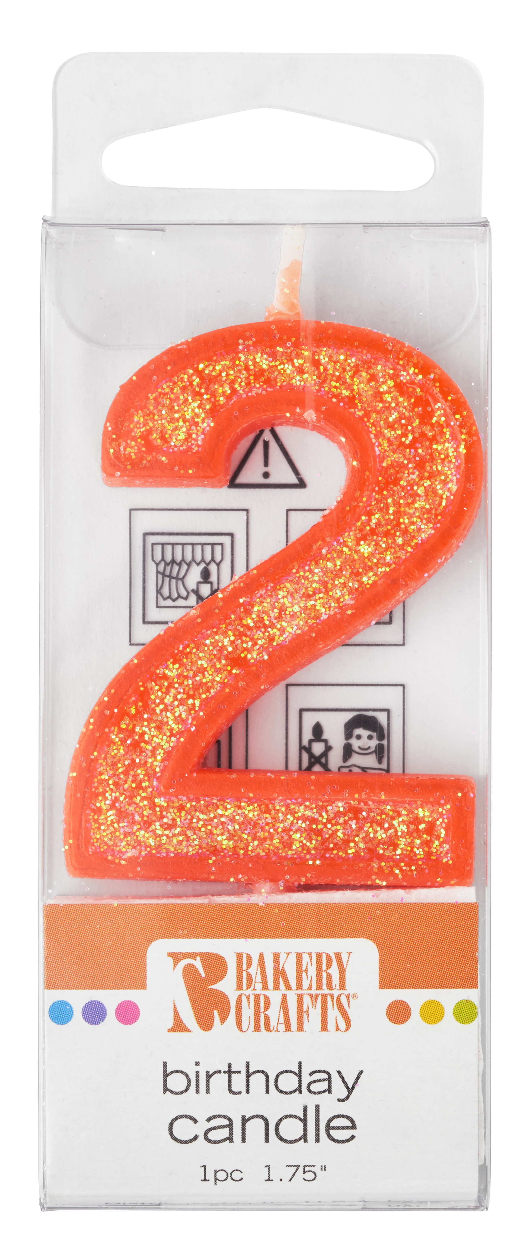2 Mini Glitter | Numeral Candles | DecoPac