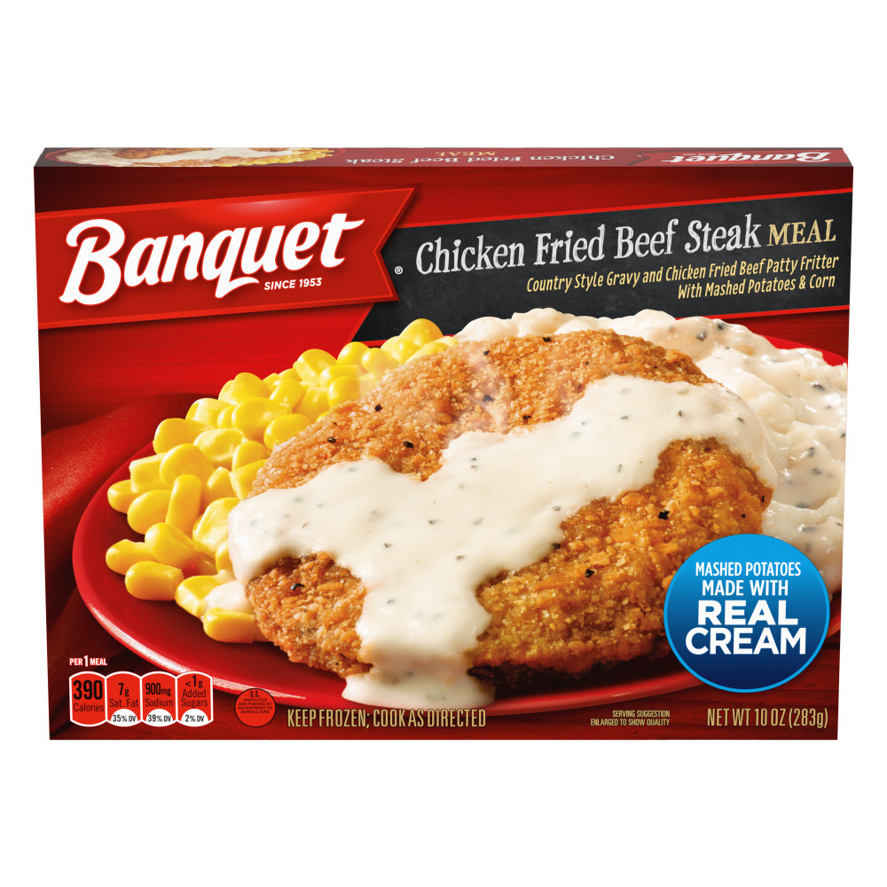 Banquet Classic Chicken Fried Beef Steak Meal | Conagra Foodservice