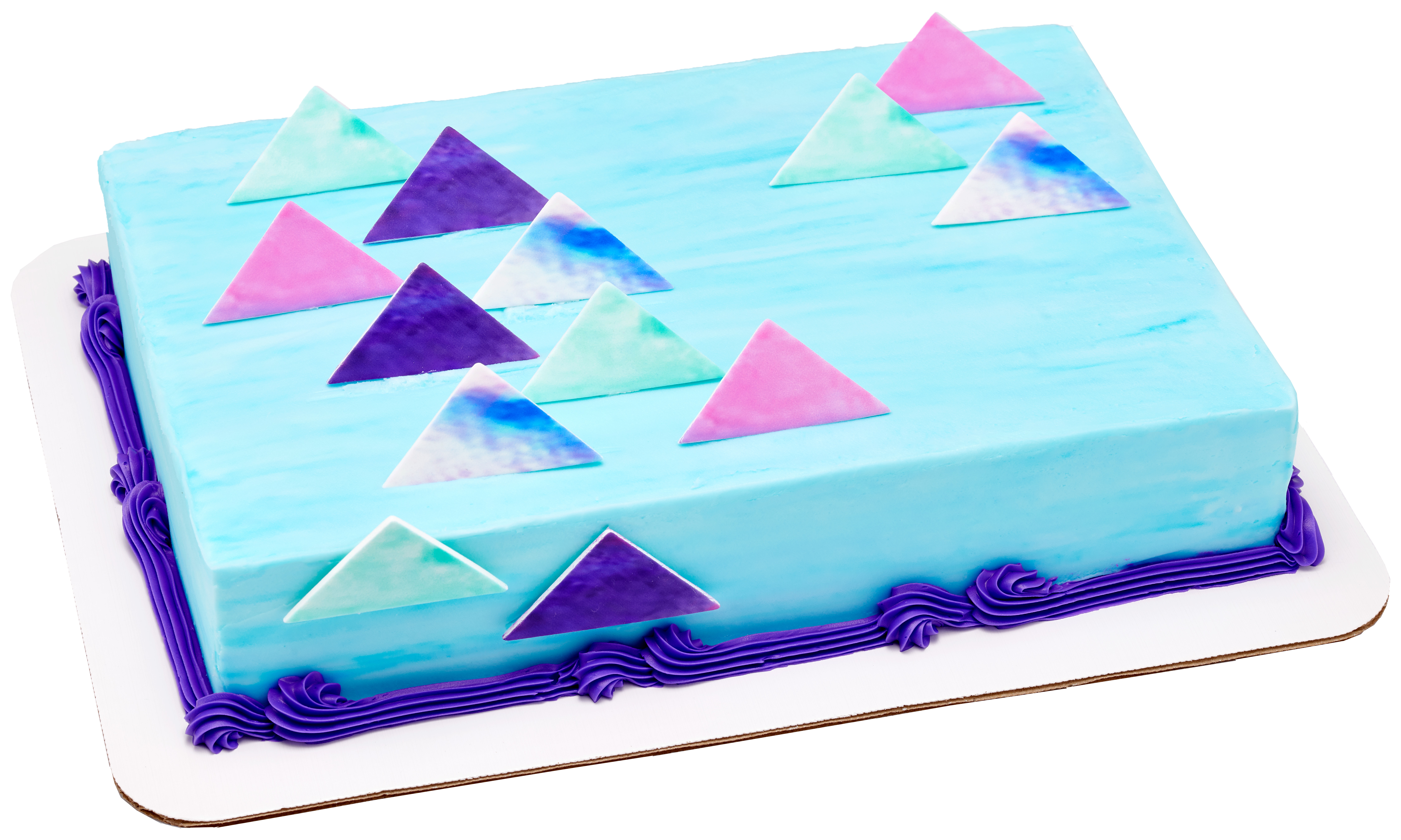 Watercolor Triangles | Sweet Décor™ Printed Edible Decorations | DecoPac