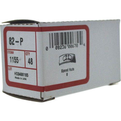 Flat Speed Nuts (#8) - 48 pc