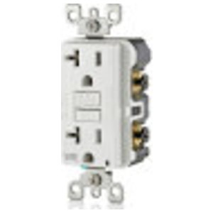 Leviton GFWT2-W SmartlockPro® Slim Self-Test GFCI Receptacle, Tamper ...