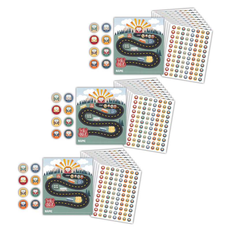 Teacher Created Resources® Moving Mountains Road Trip Reward Trackers ...