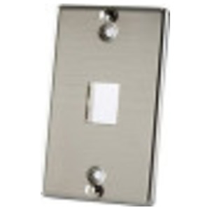 Ortronics (Legrand) OR-403STJ1WP TracJack® Wall Phone Plate, Stainless ...