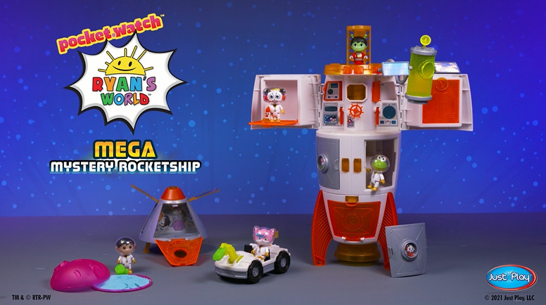 Ryan’s World Galaxy Explorers 22-inch Mega Mystery Rocketship with ...