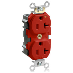 Leviton MT563-IGR Lev-Lok Isolated Ground Duplex Receptacle Outlet ...