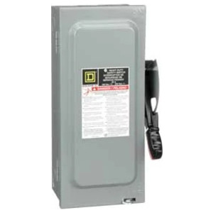 Square D (Schneider Electric) H321N Heavy Duty Disconnect, Fusible ...
