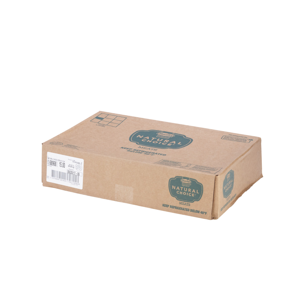 NATURAL CHOICE® Bacon, Uncured, 9/13 slice, 15 lb • Hormel Product Code ...