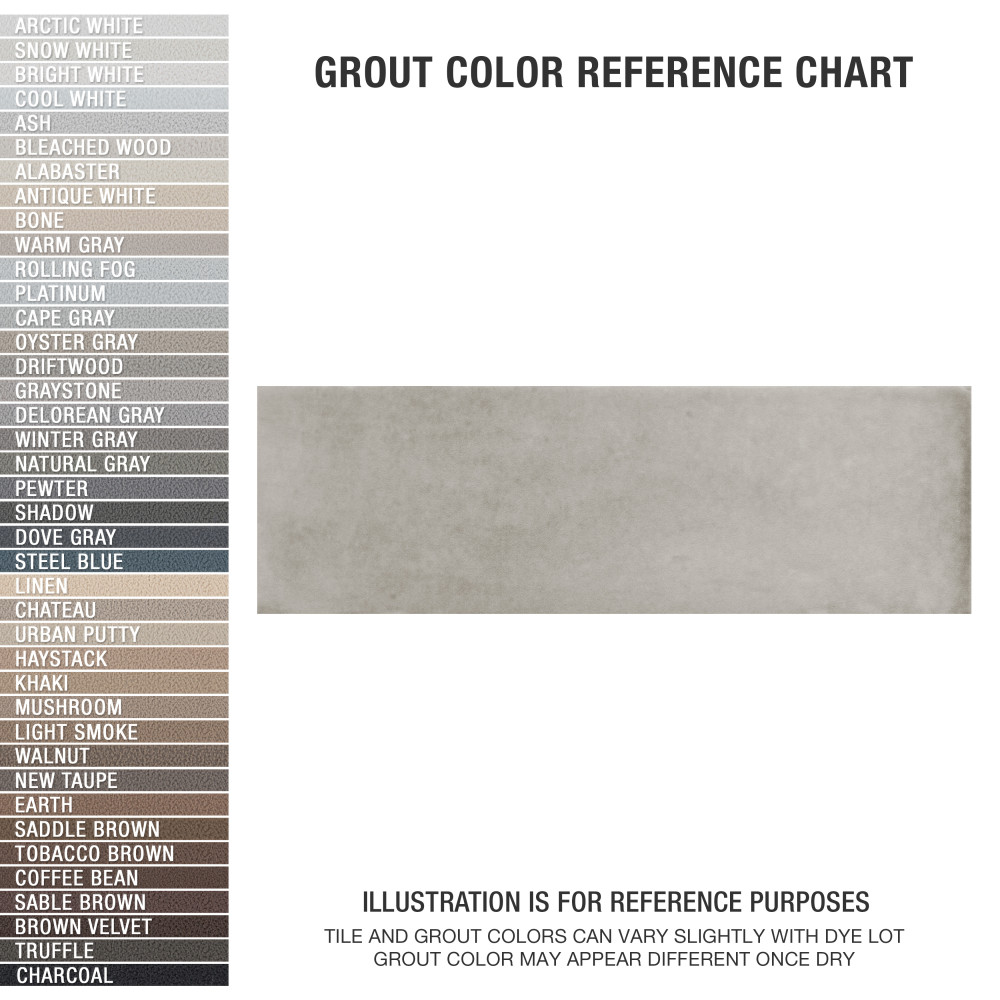 Coco Matte Amber Grey 2 in. x 5-7/8 in. Porcelain Floor and Wall Tile ...