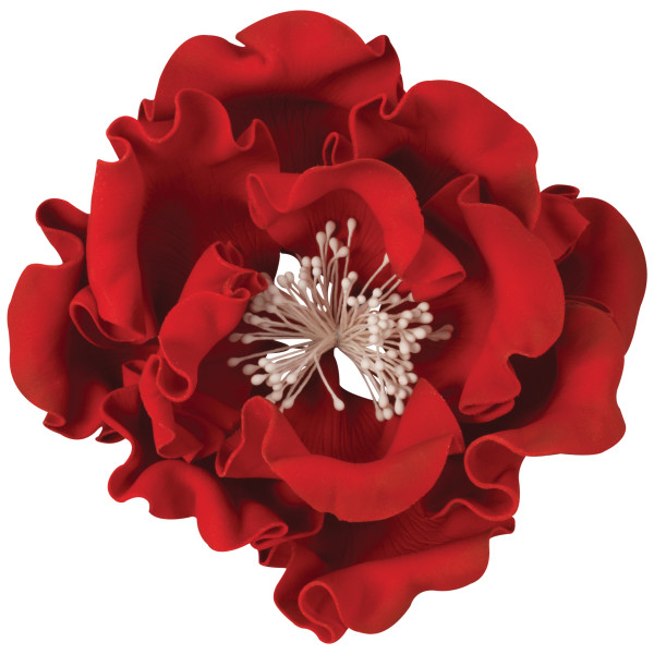 Red Peony Gum Paste Flower | DecoPac