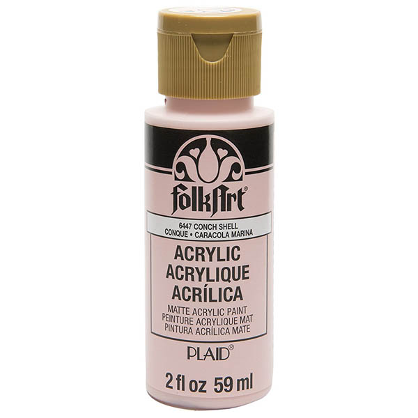 Folkart Color Acrylic Paint Conch Shell - 2 oz