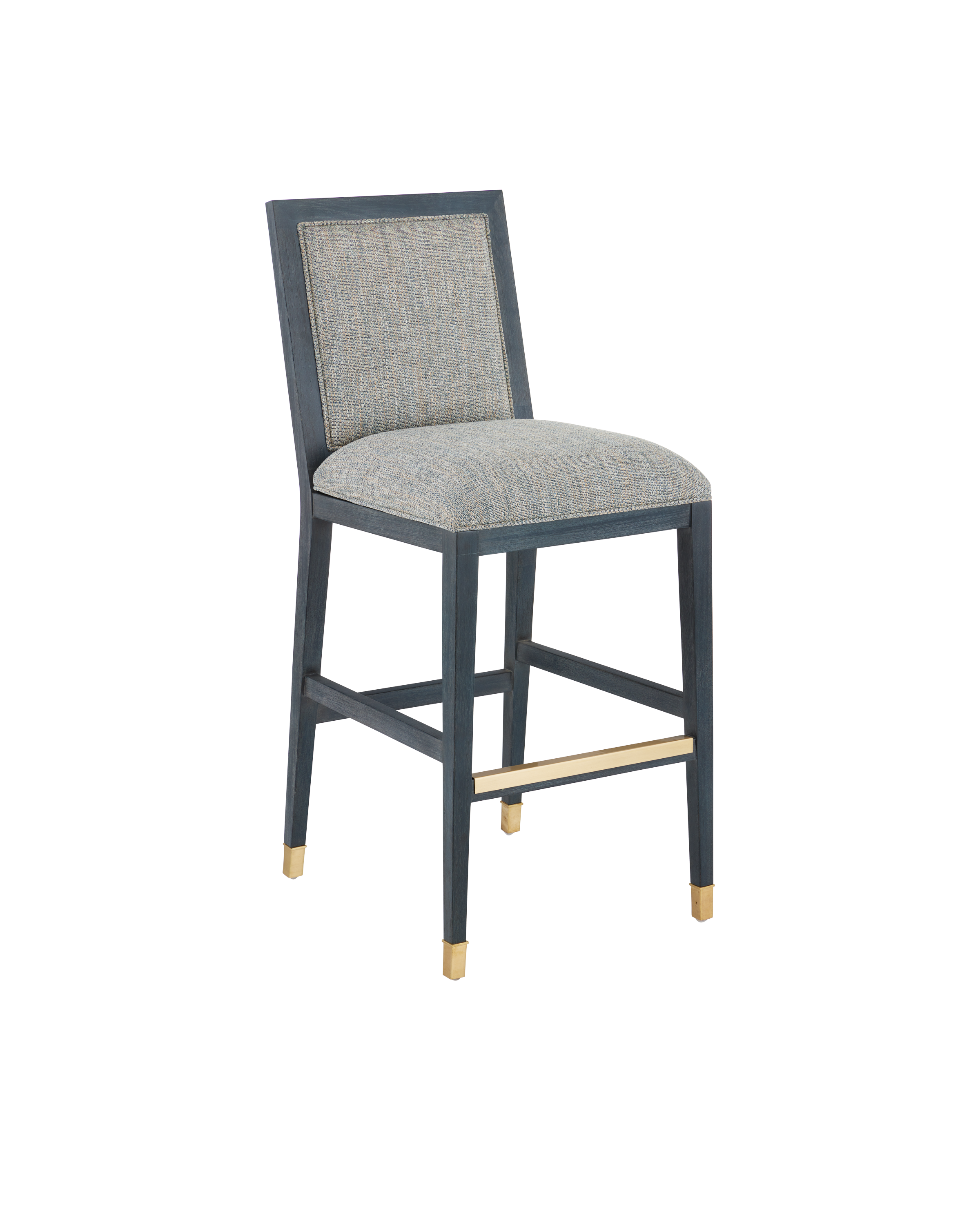 Santos Vintage Navy Bar Stool, Barrett Dusk