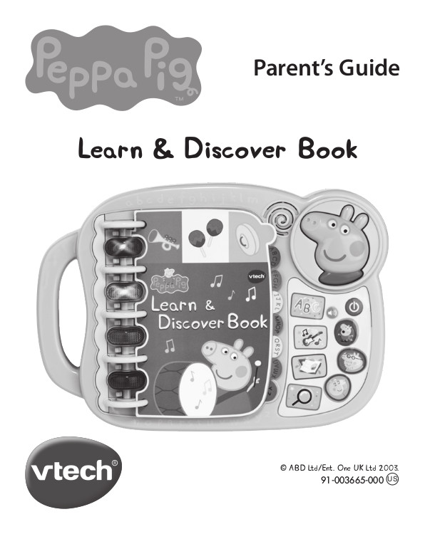 VTech Peppa Pig Learn and Discover Book, Great Gift for Kids - Walmart ...