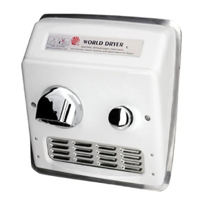 World Dryer RA5-Q974 World Dryer® Model A Recessed Push Button Electric ...