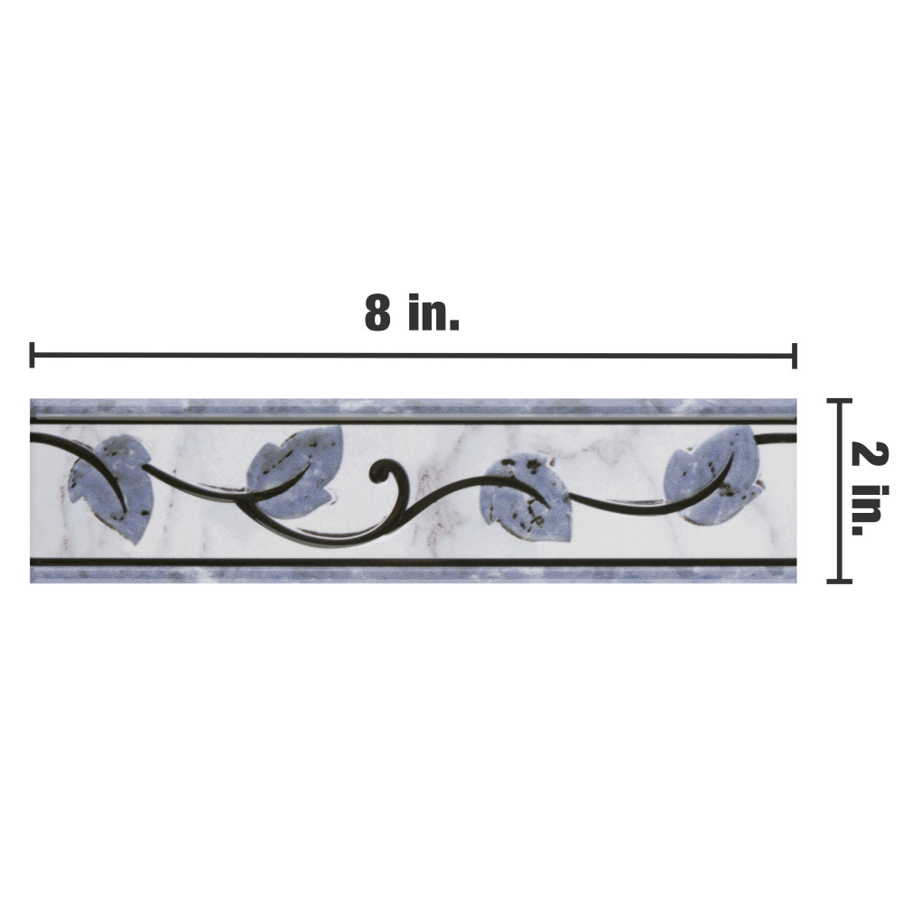 Aroas Listello Gris 2 in. x 7-7/8 in. Ceramic Wall Trim | Merola Tile