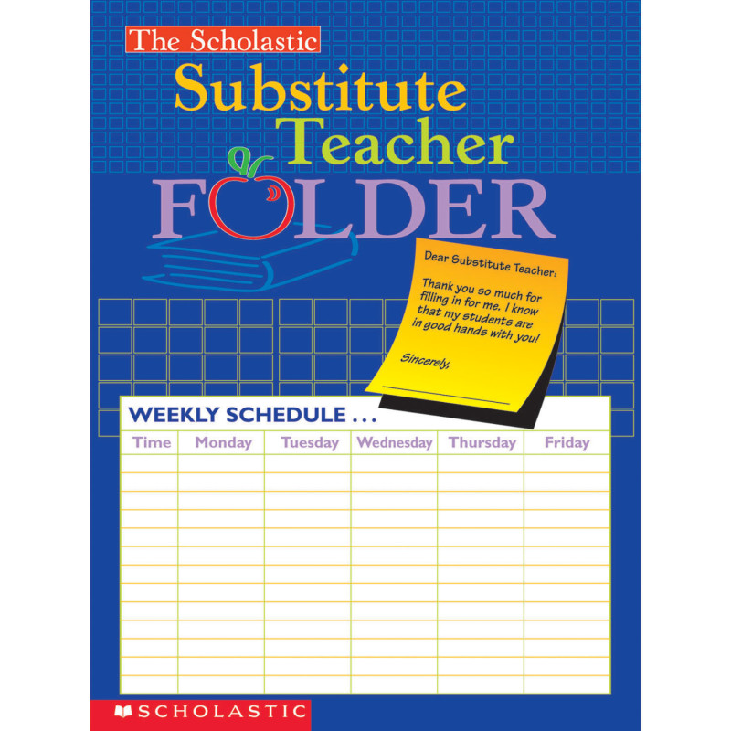 Scholastic Substitute Teacher Folder - Knowledge Tree