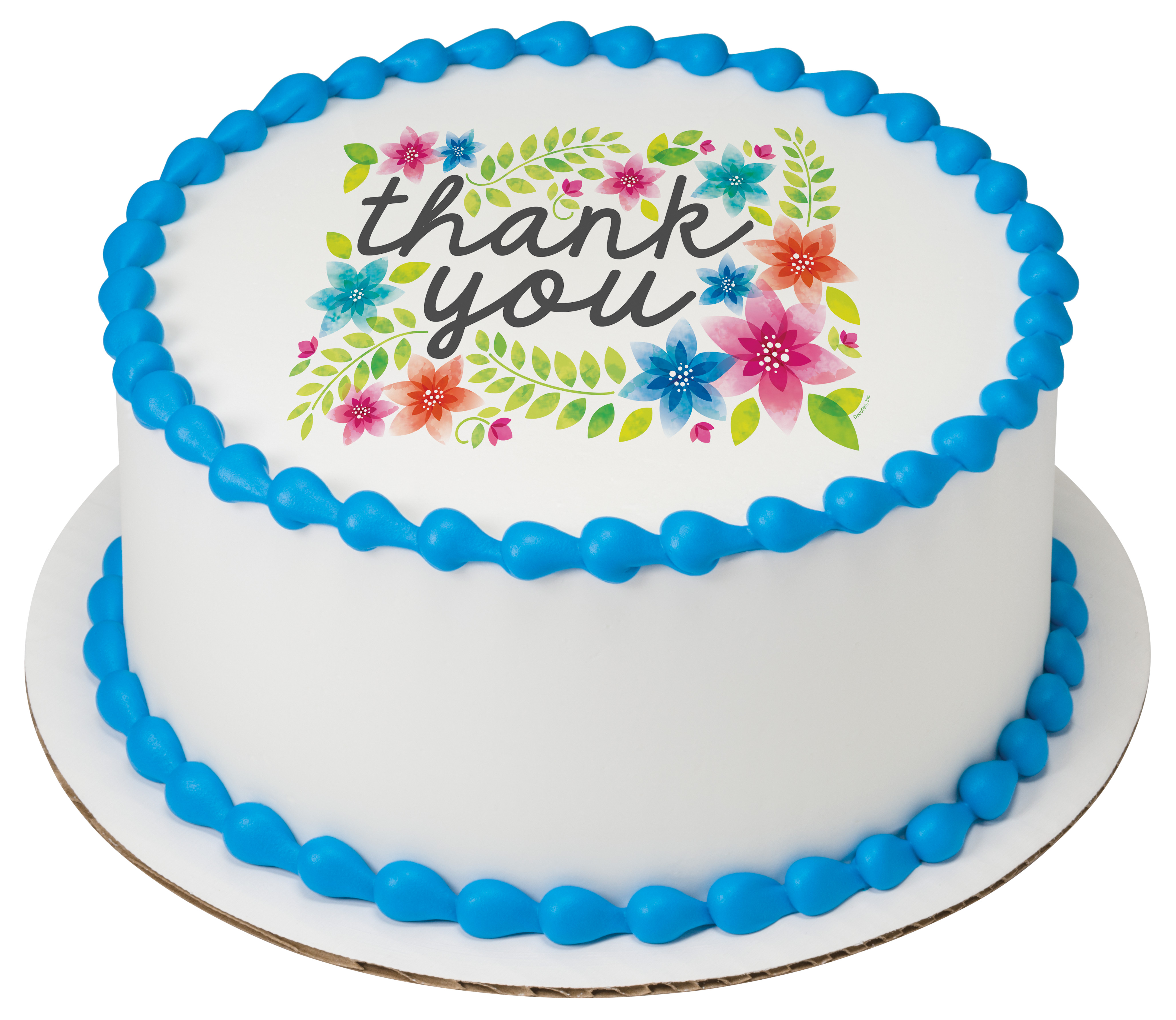 Thank You Flowers Photocake Image | DecoPac