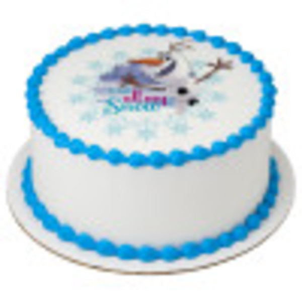 Frozen Olaf With All My Snow Photocake Image | DecoPac