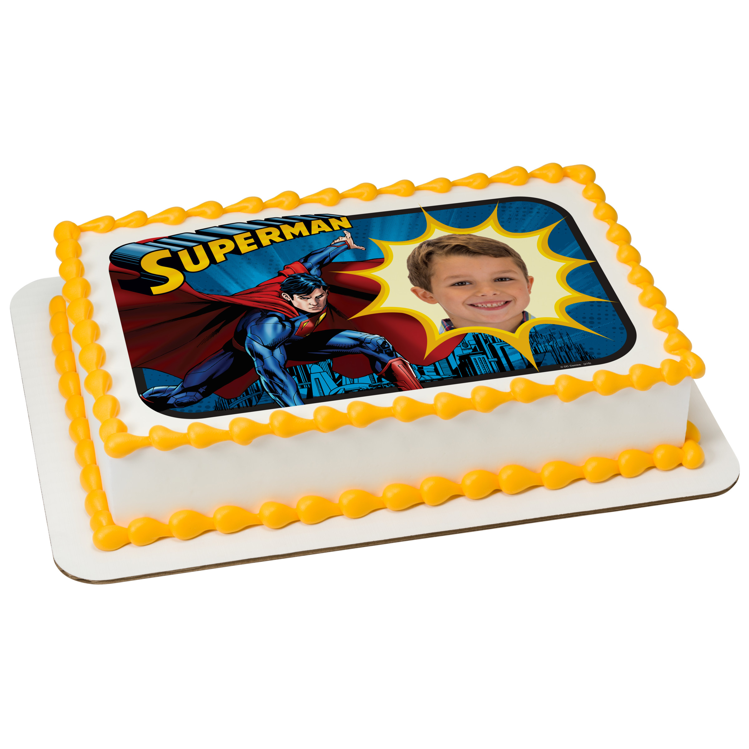Superman Saves The Day Photocake Frame | DecoPac