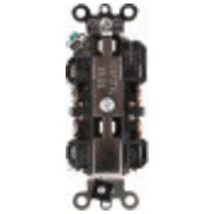 Leviton 16262-HGG Decora Plus Straight Blade Duplex Receptacle ...