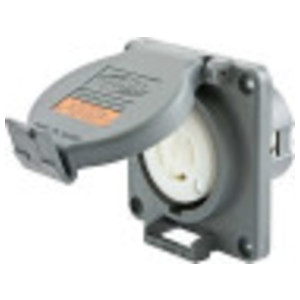 Hubbell Wiring Device - Kellems HBL2710SW Locking Devices, Twist-Lock®, Watertight Safety-Shroud ...